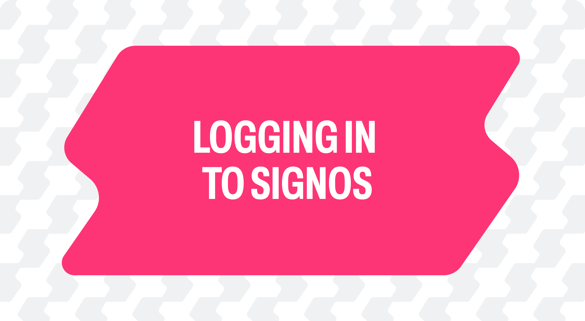 How do I log in to Signos? – Help Center